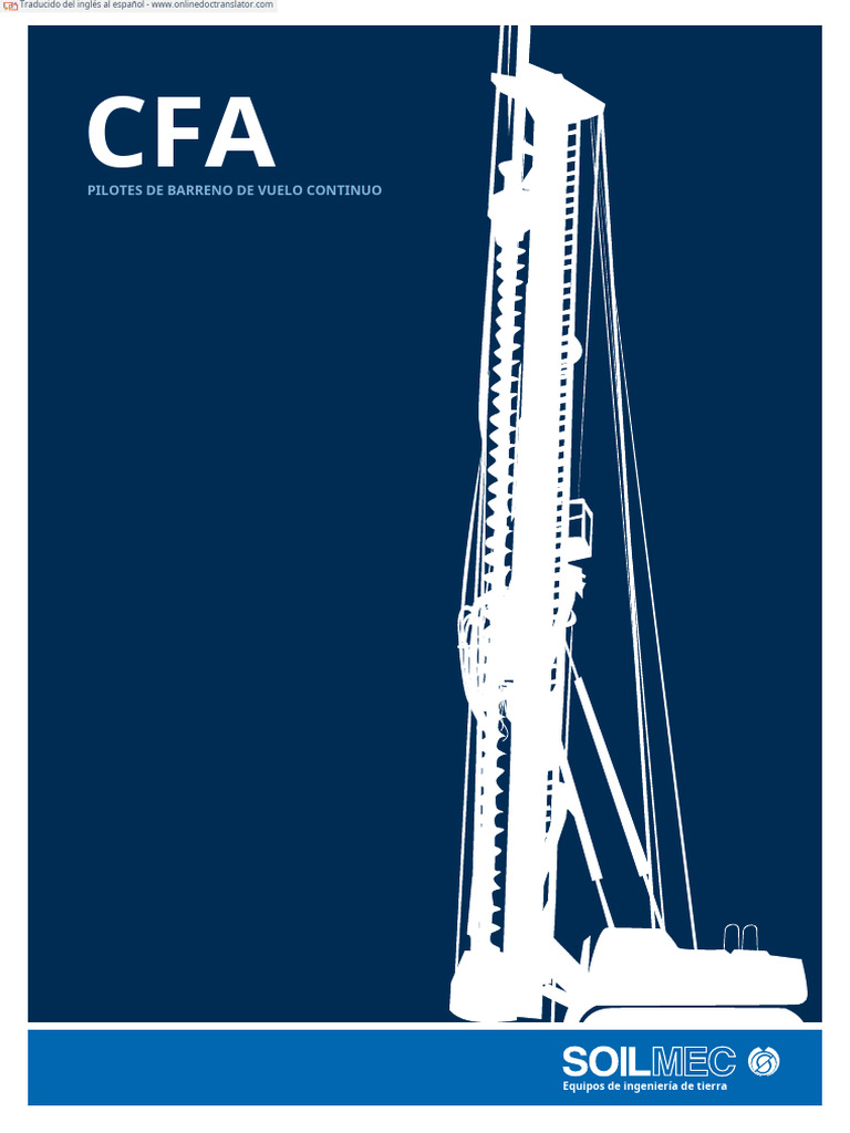 Ficha Tecnica Soilmec CM 48.en - Es | PDF | Fundación profunda