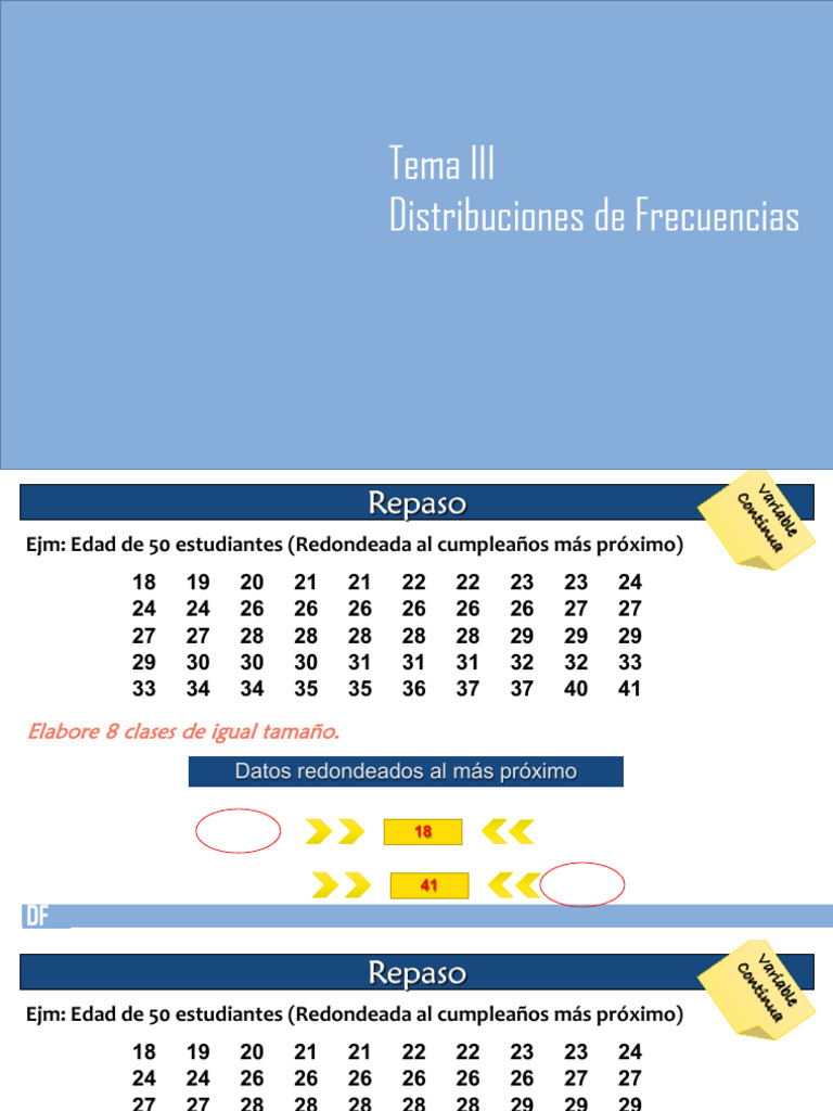 Tema 3 - 1 C2 Distribucion Frecuencias Ecoaula Virtual | PDF