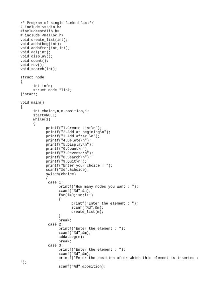 Linked List | PDF | Computing | Computer Data Linked List | PDF | Computing | Computer Data