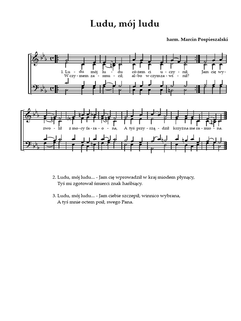 Ludu Mój, Ludu (M. Pospieszalski) | PDF