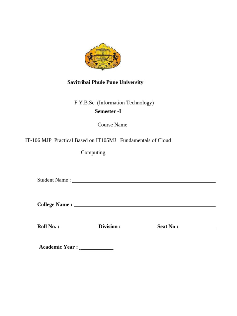 Cloud Computing Practical Workbook | PDF | Cloud Computing | Virtualization