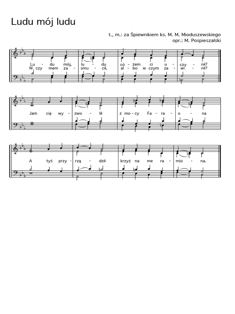 Ludu, Mój Ludu (Pospieszalski) | PDF