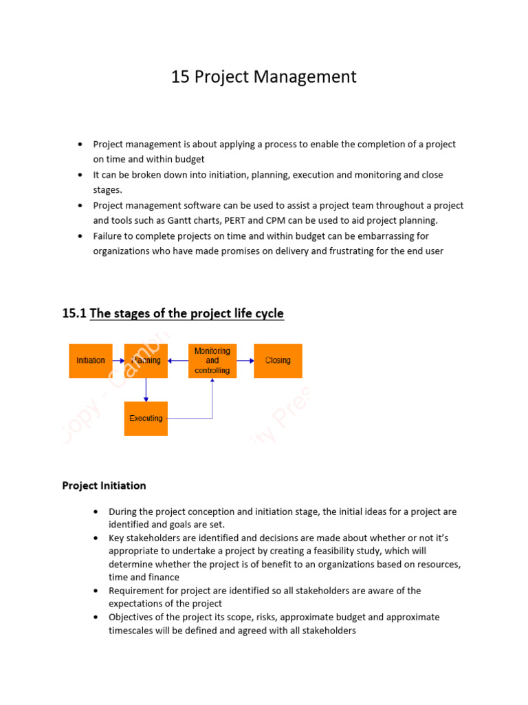 15 Project Management | PDF | Project Management