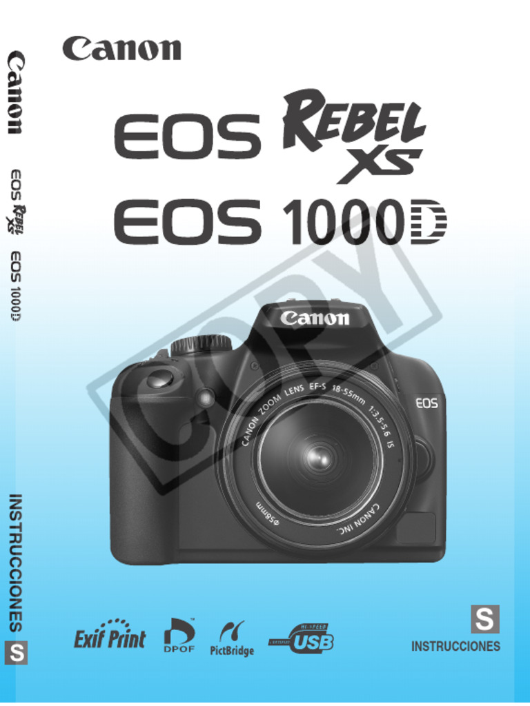 Manual Canon EOS | PDF | Exposición (fotografía) | Cámara