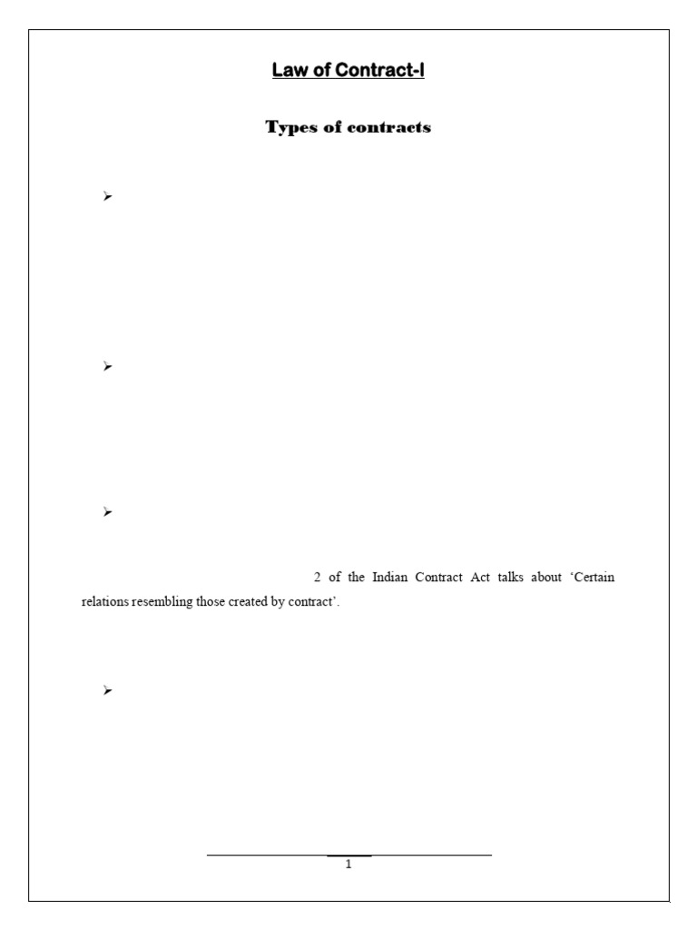 Essentials of Valid Contracts in India | PDF | Offer And Acceptance ...