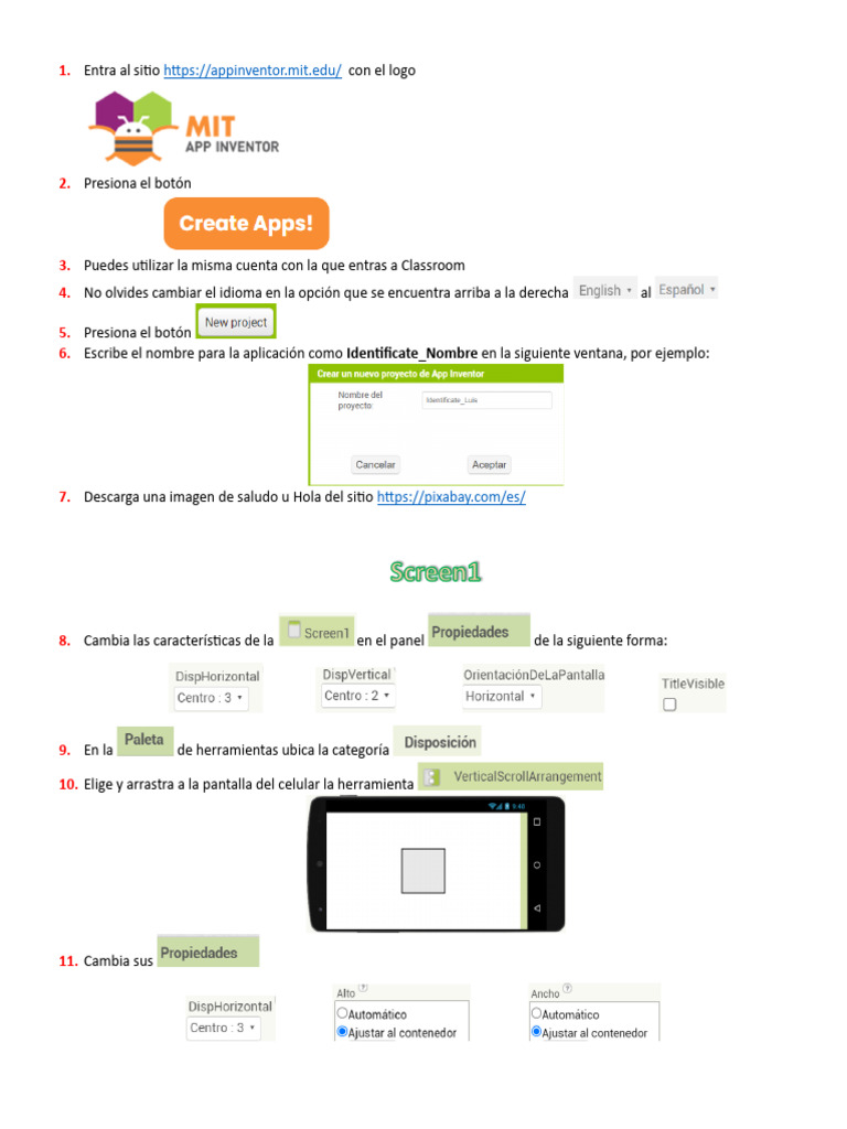Guía para Crear Apps con App Inventor | PDF | Botón (Computación ...