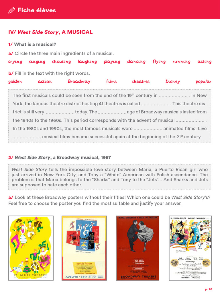 Understanding West Side Story Musical | PDF