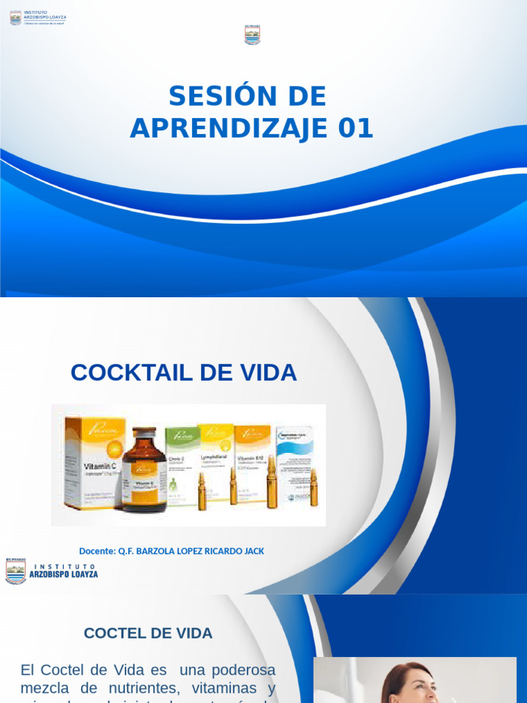 Coctel de Vida | PDF | Vitamina C | Terapia intravenosa