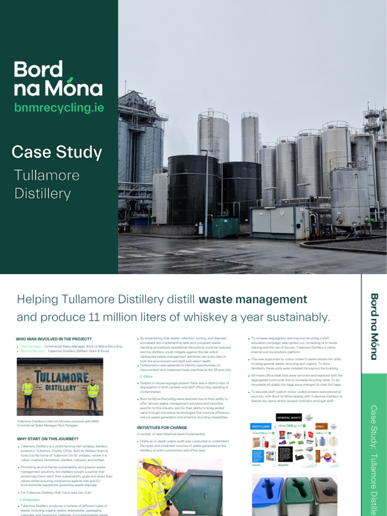 Case Study Tullamore Distillery 2 | PDF | Waste Management | Waste