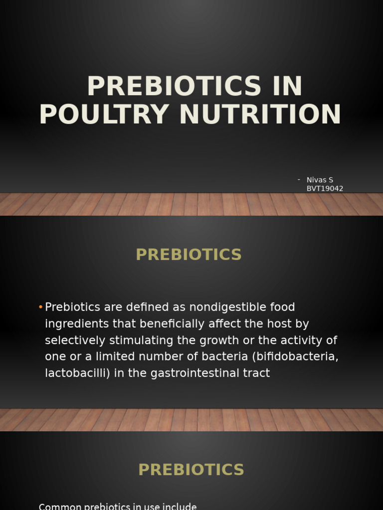 Prebiotics in Poultry Nutrition BVT19042 | PDF | Gastrointestinal Tract