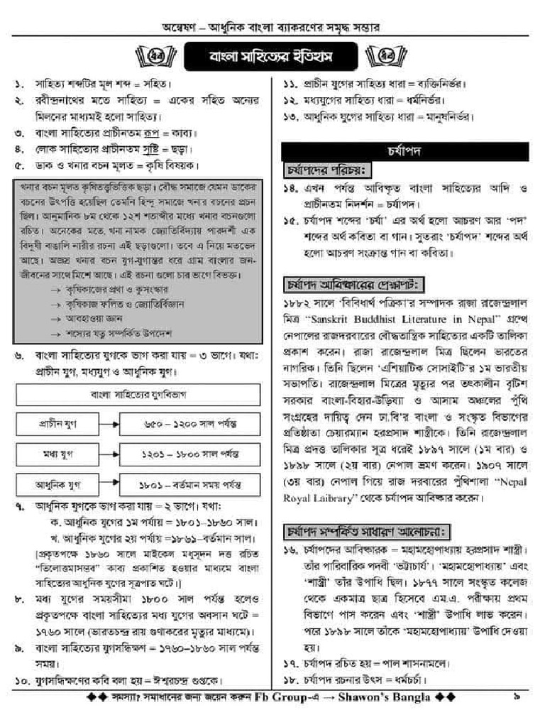 History of Bangla Literature | PDF