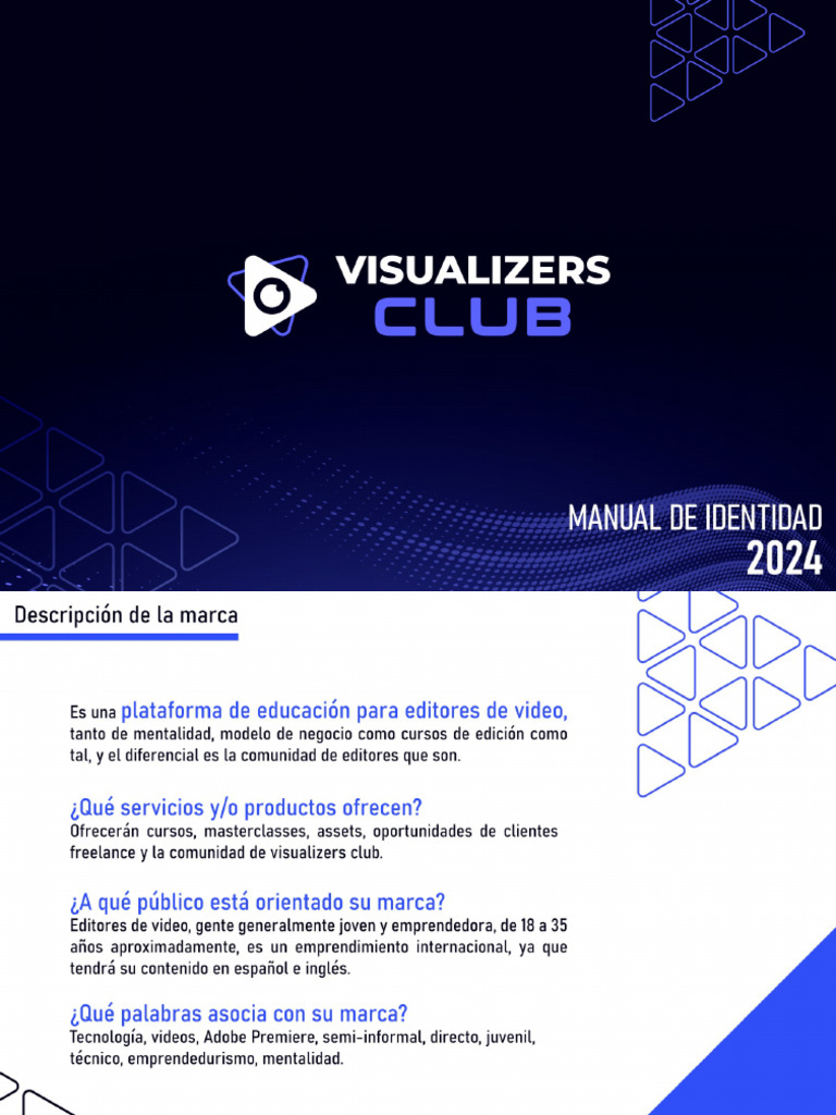 Manual de Identidad - Visualizers Club | PDF
