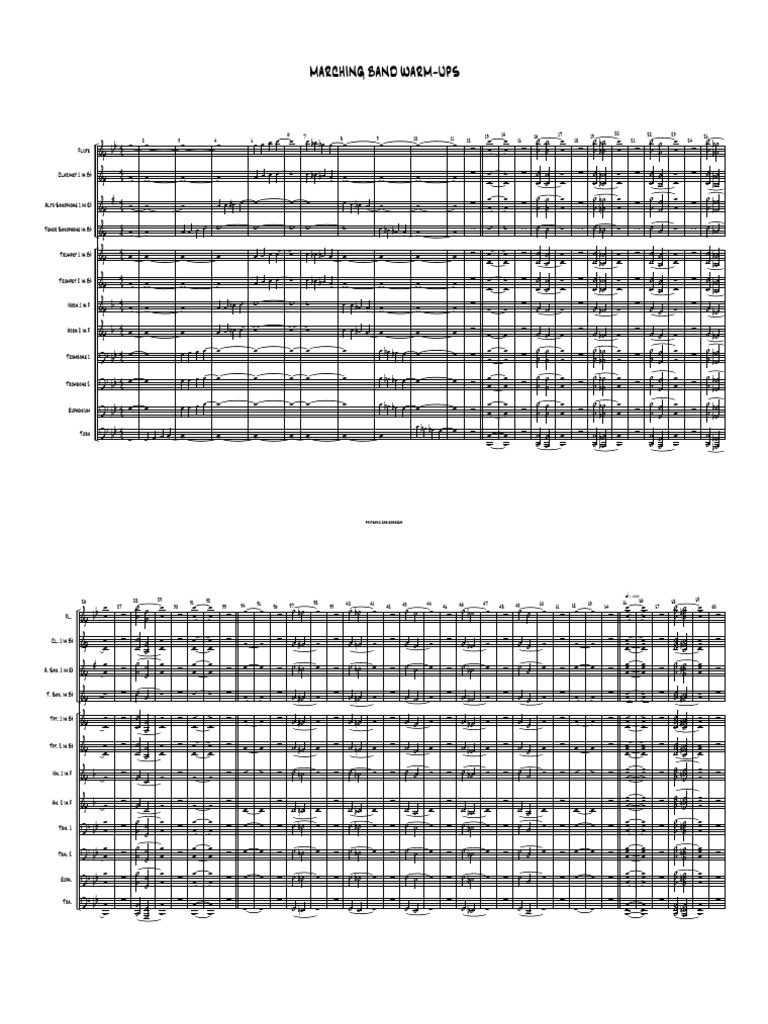 Marching Band Warm-Ups | PDF