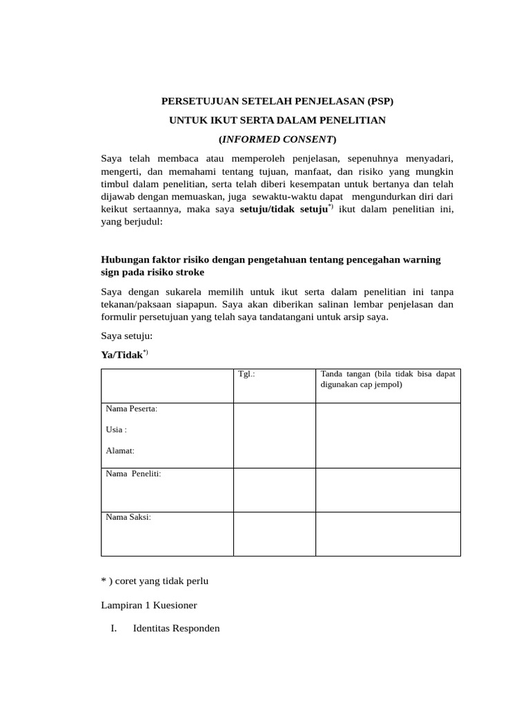 Kuesioner Zihan Hermansyah | PDF