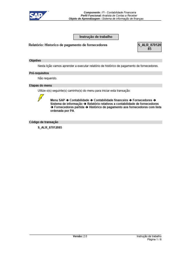 Relatório de Pagamento a Fornecedores | PDF | Contabilidade | Informática