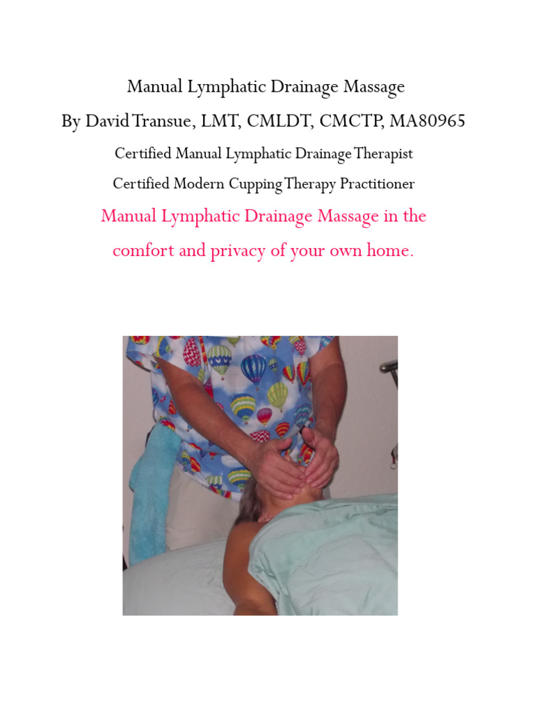Lymphatic Massage Guide | PDF | Lymph | Lymphatic System