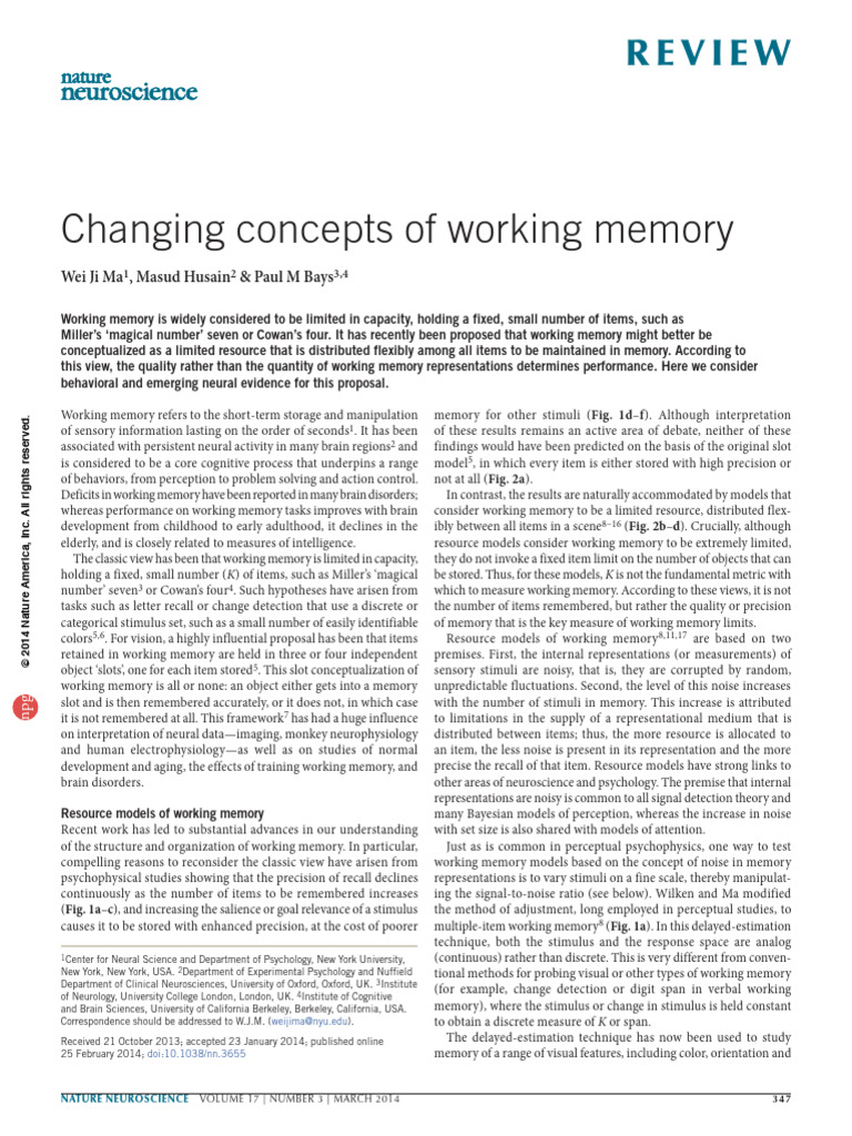 vrp | PDF | Working Memory | Memory