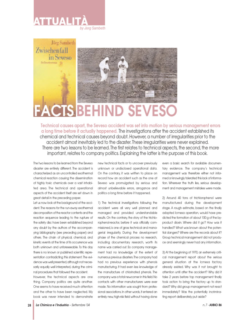 Articulo SEVESO ACCIDENT | PDF