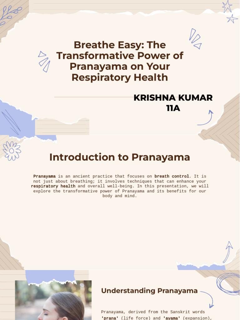 Slidesgo Breathe Easy The Transformative Power of Pranayama On Your ...
