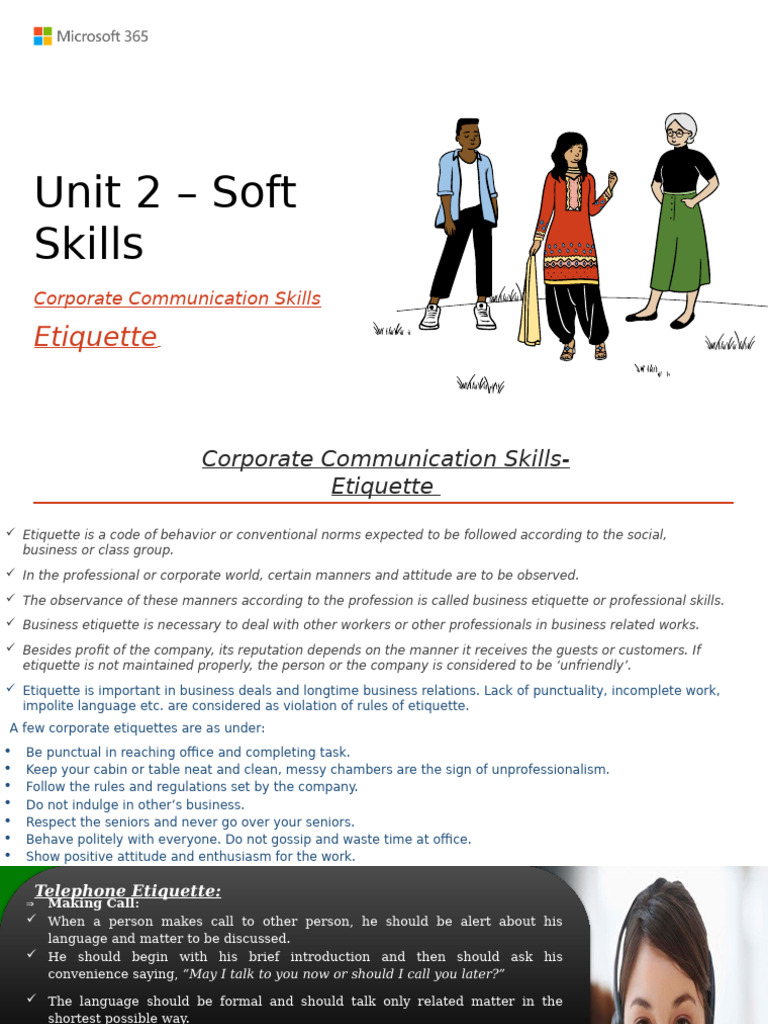 Corporate Communication Etiquette Guide | PDF | Etiquette | Social ...