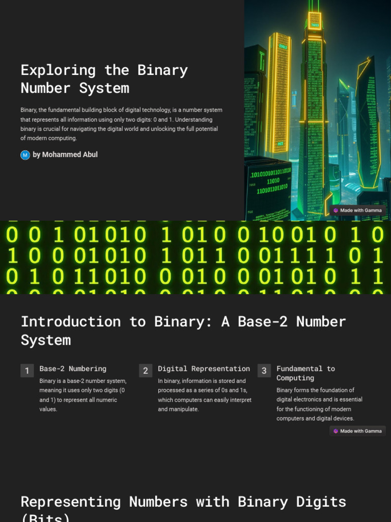 Exploring-the-Binary-Number-System | PDF | Bit | Decimal