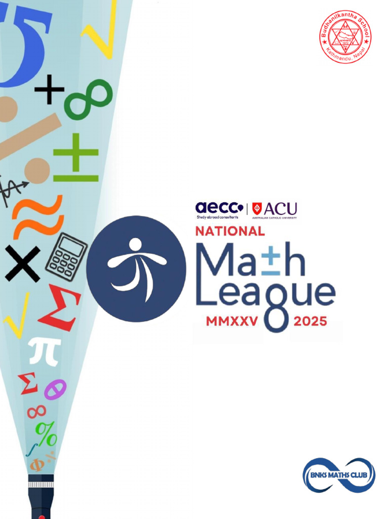 National Math League 2025 Invitation | PDF | Mathematics
