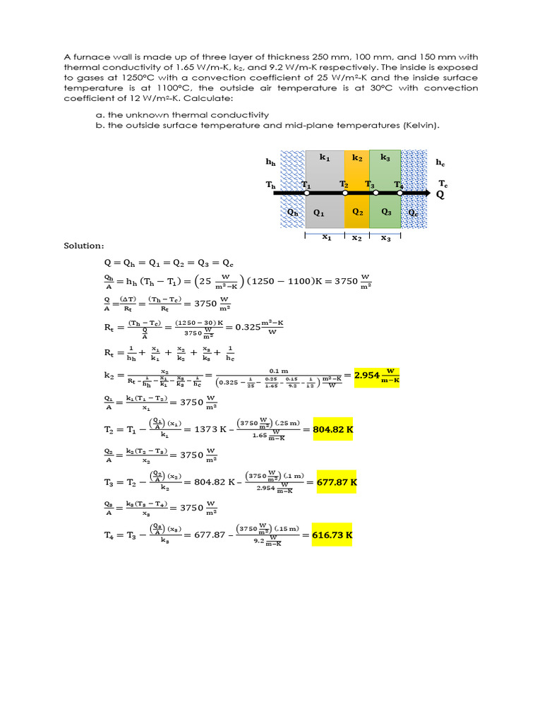Convection Sample Problem | PDF | Thermodynamic Properties | Physical Sciences