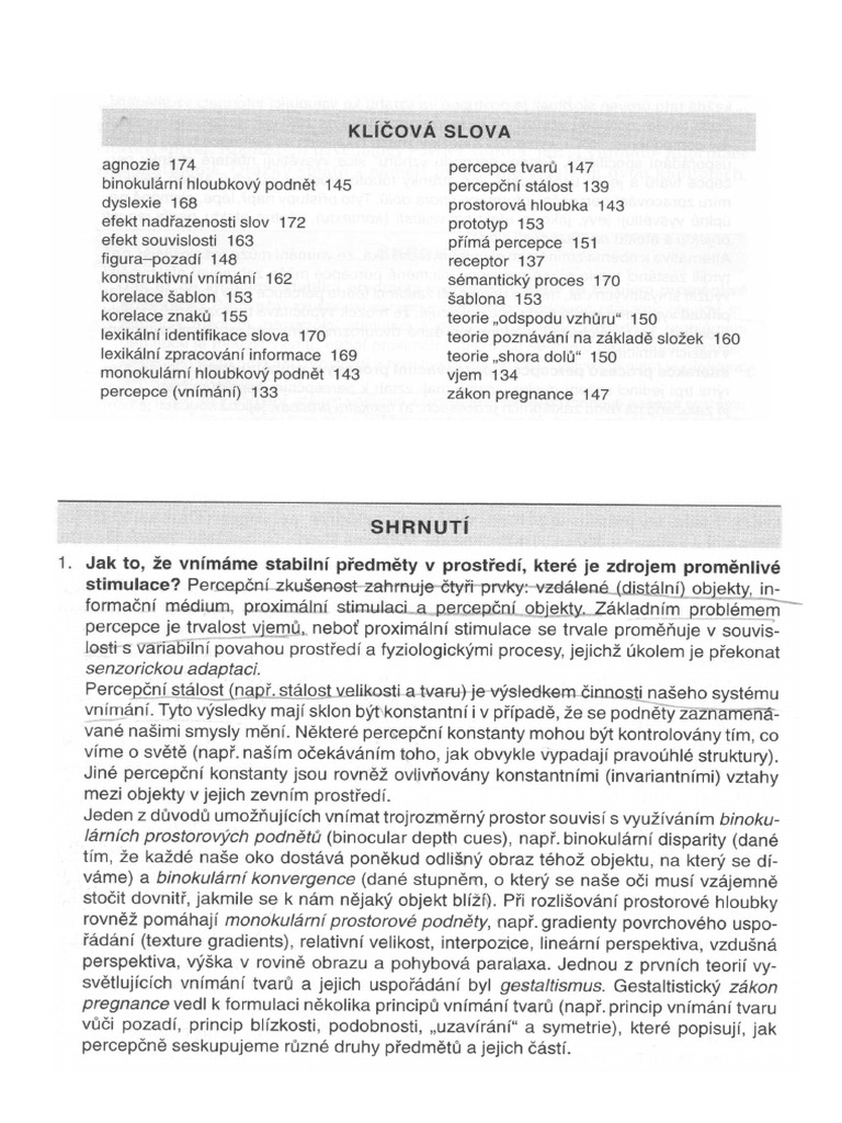 Percepcia_zhrnutie_kľúč.slová_Sternberg | PDF