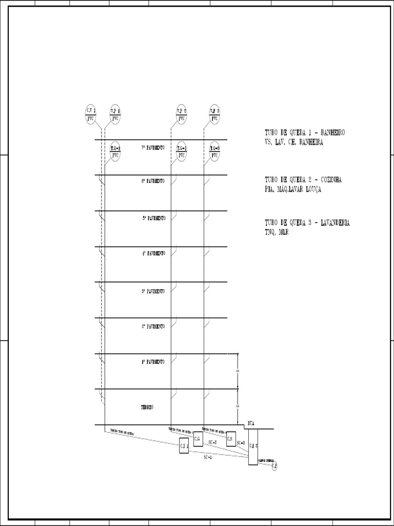 Hidrossanitario Esquema Vertical-A1 | PDF