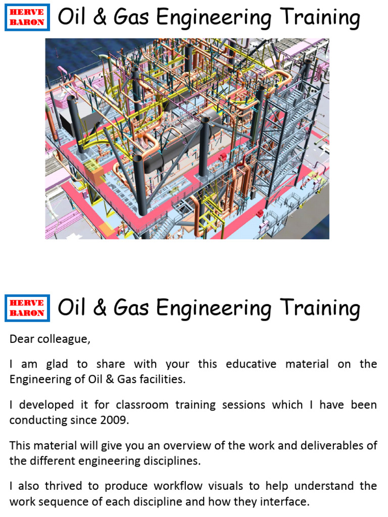 Oil & Gas Engineering Training Guide | PDF | Engineering ...