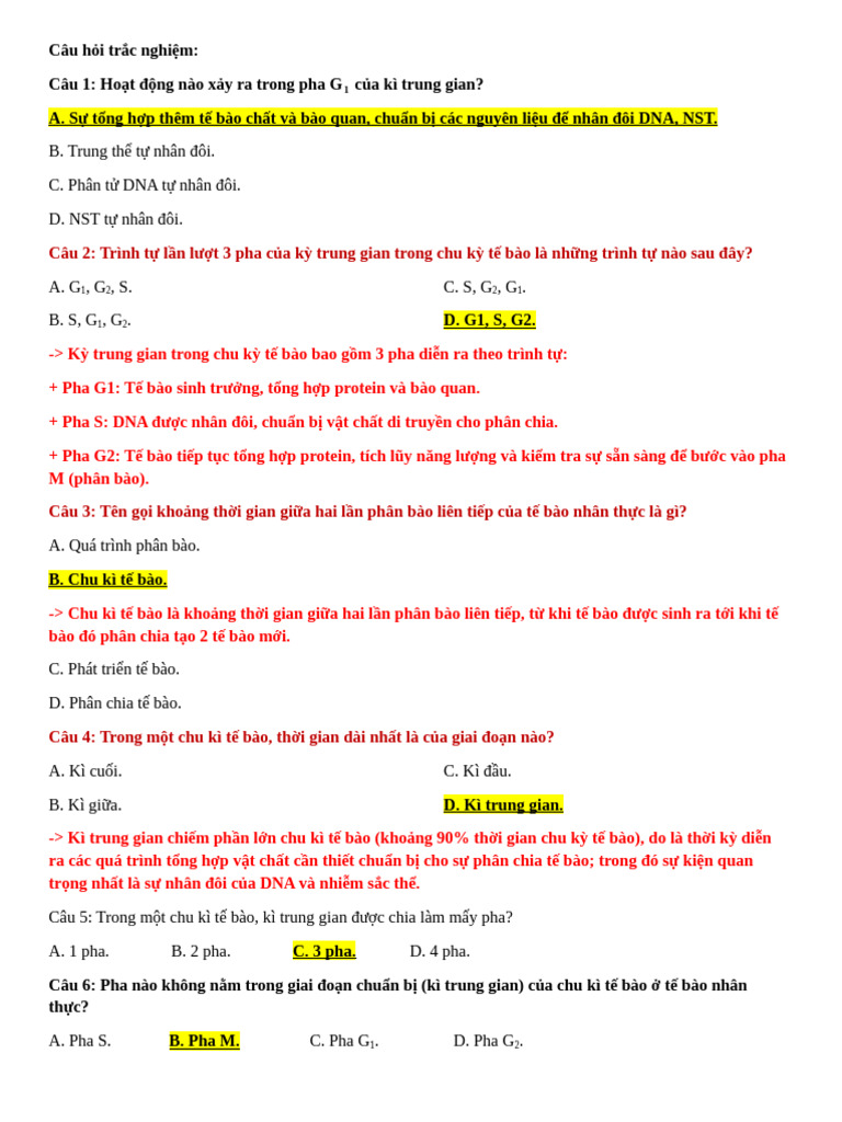 Sinh 10 (CTST) - Bài 18 - BT2 | PDF