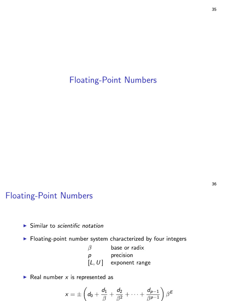 lec-3 Floating_Point_Lecture | PDF