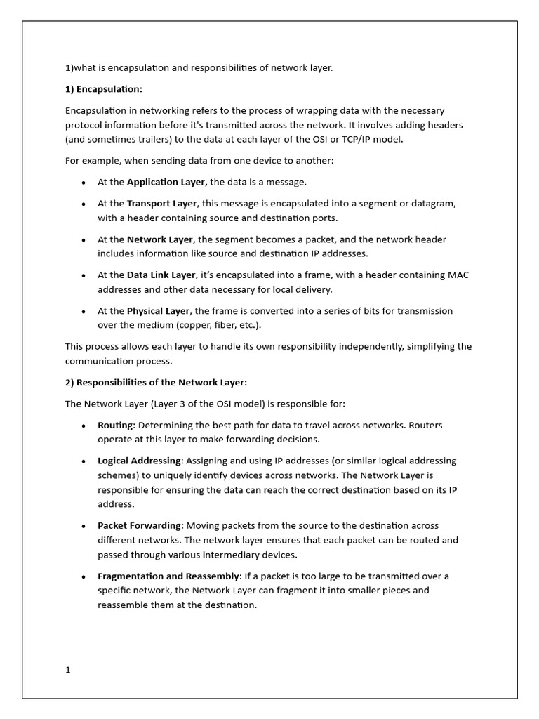 Computer Network Important Module1 | PDF | Computer Network | Osi Model