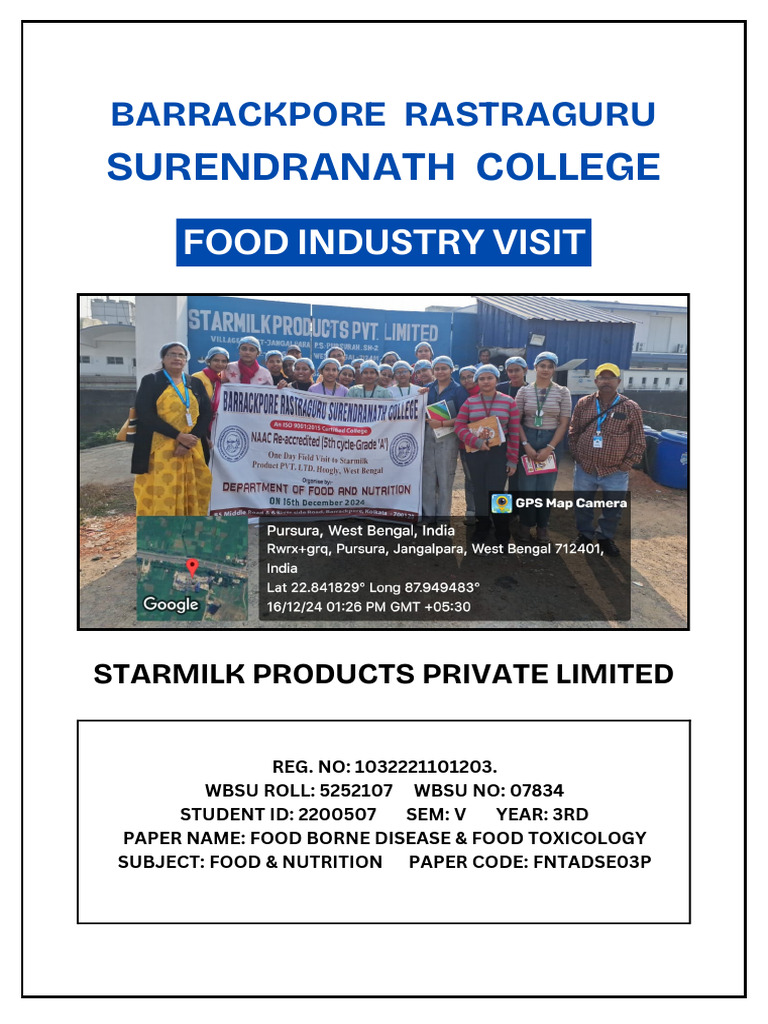 Barrackpore Rastraguru Surendranath College 20250127 100826 0000 | PDF | Milk | Dairy