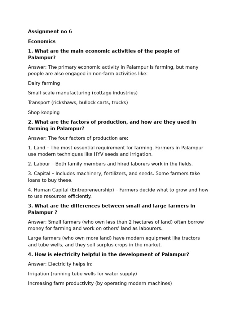 Assignment No 6 Economics | PDF | Poverty | Poverty & Homelessness