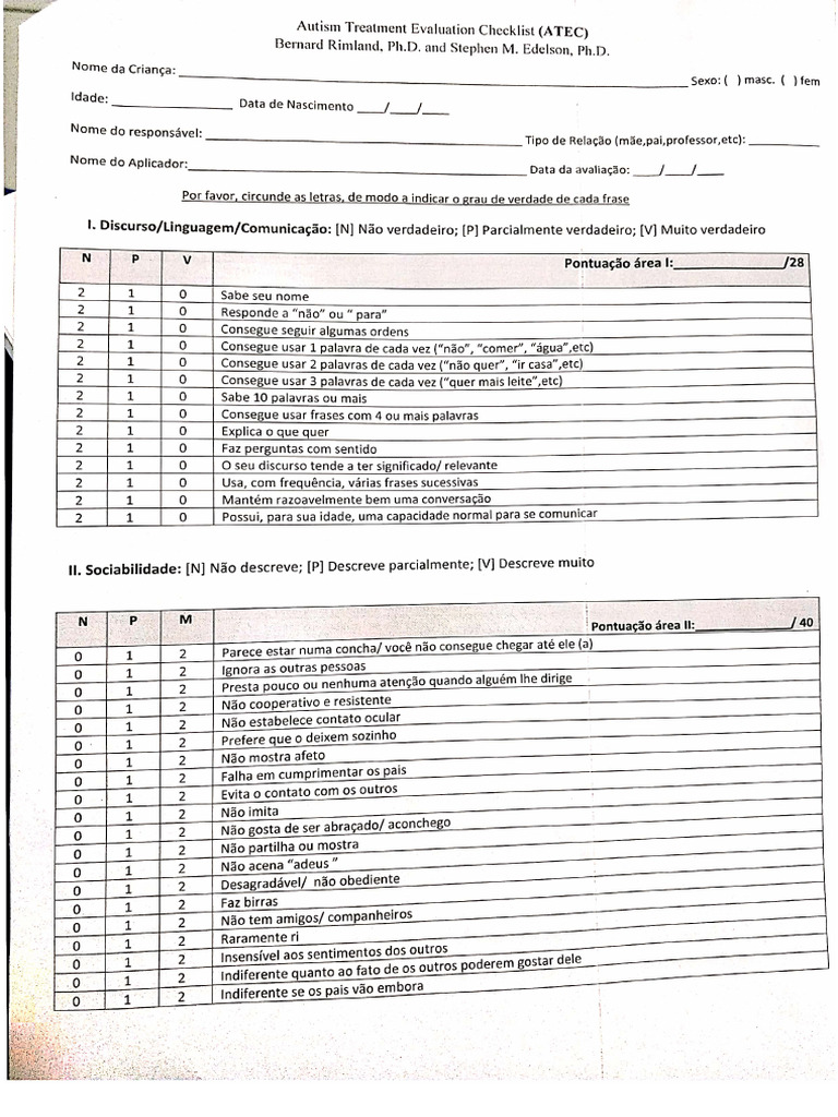 ATEC - Autismo | PDF