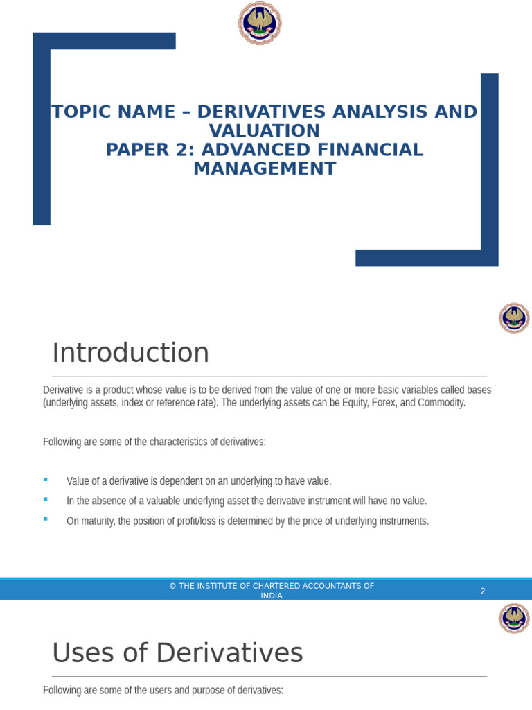 Derivatives | PDF | Greeks (Finance) | Option (Finance)