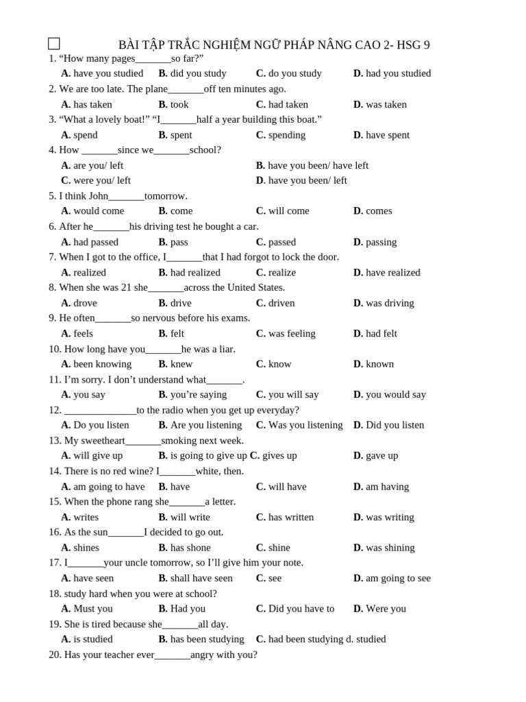 BT NP cơ bản+nâng cao-2 (normal) | PDF