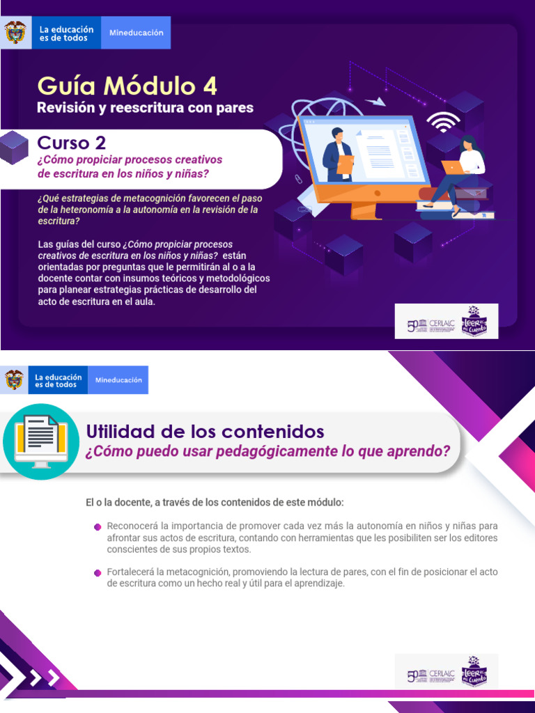 Modulo 4 Curso2 | PDF | Metacognición | Aprendizaje