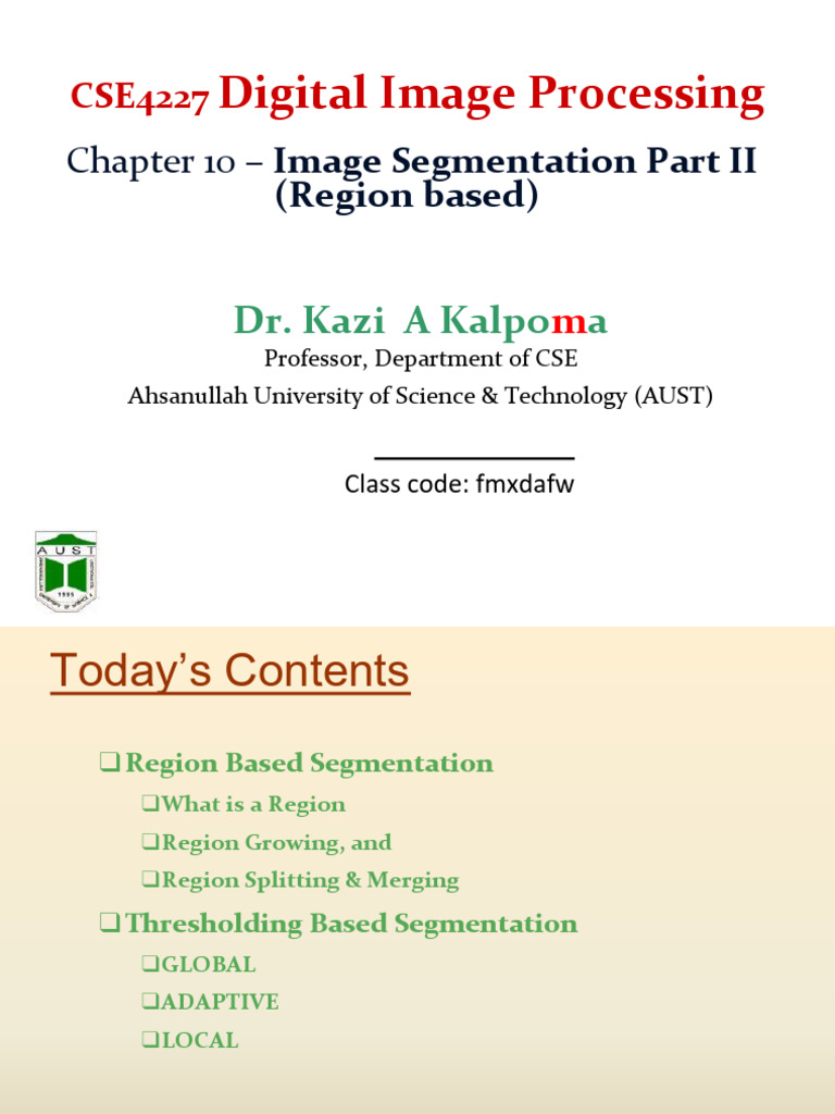 Region-Based Segmentation Techniques | PDF | Image Segmentation | Graphics