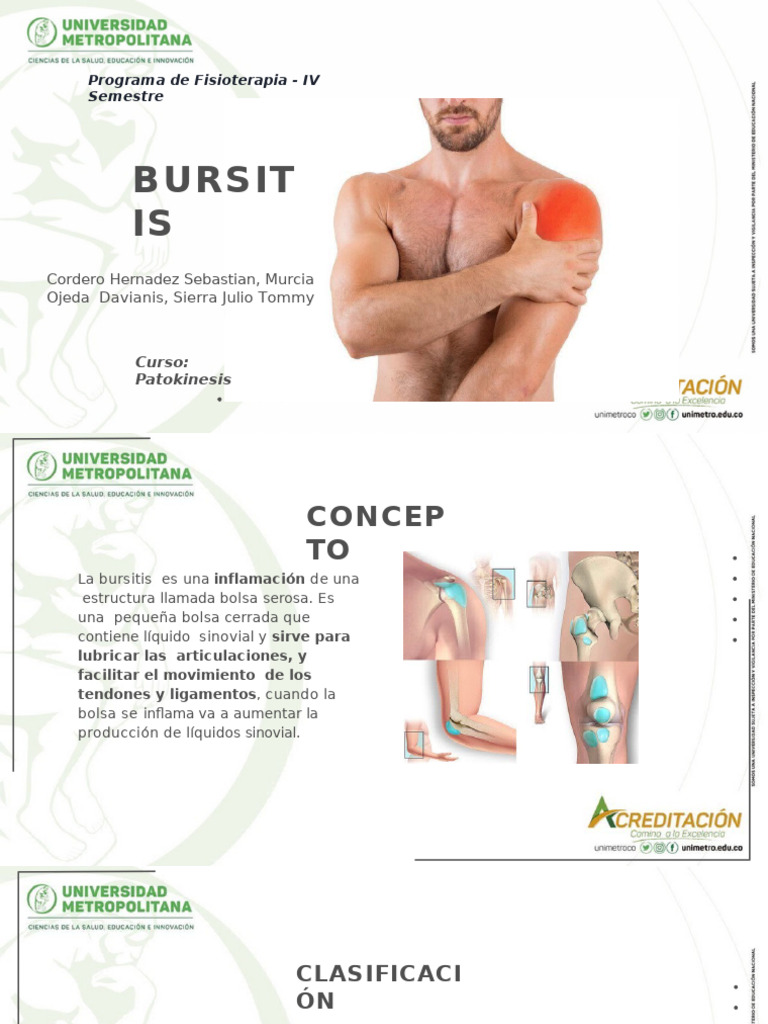 Guía Completa sobre Bursitis: Tipos y Tratamiento | PDF | Rodilla | Hombro