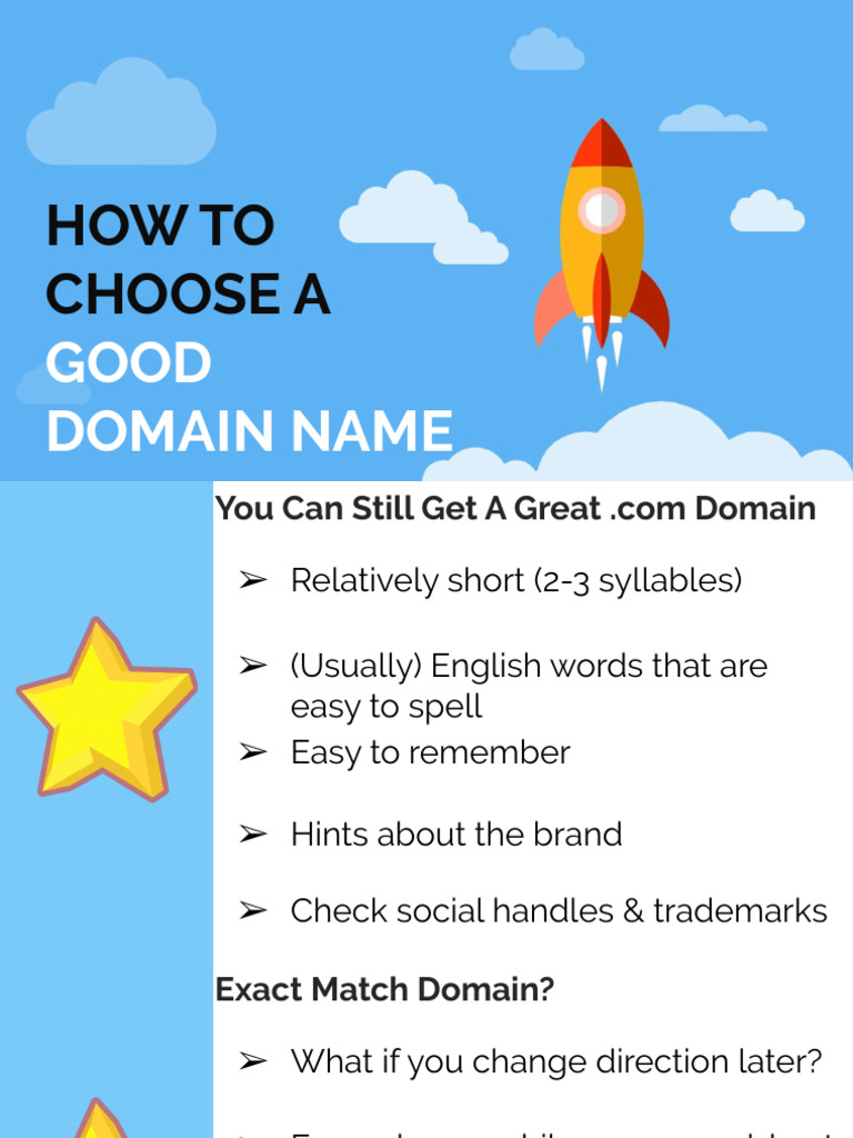 2.1 How to Choose a Domain Name | PDF