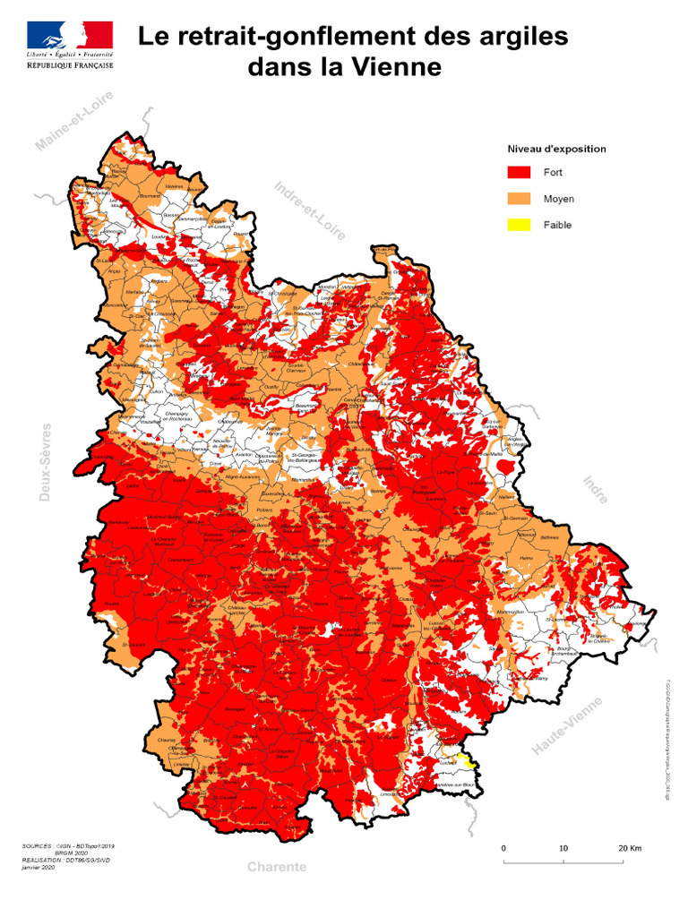 Carte2020_Retrait-Gonflement Des Argiles | PDF