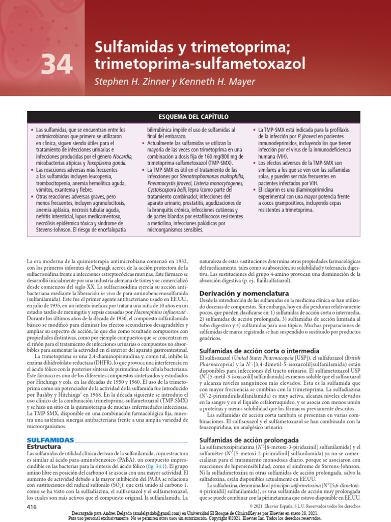 Sulfas | PDF | Medicamentos con receta | Medicina CLINICA