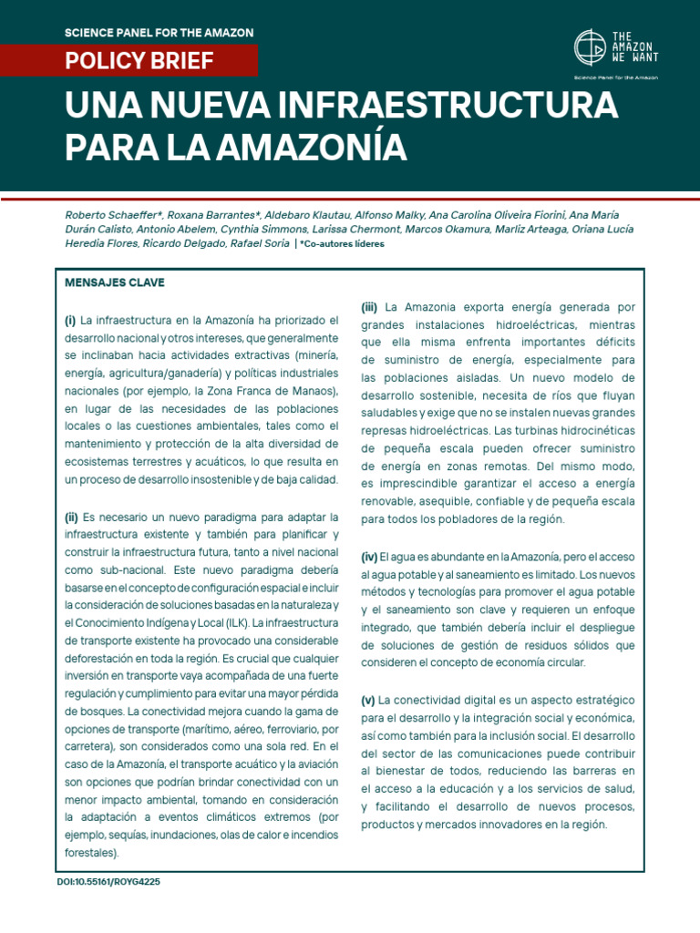 PB Infraestructure ES Nov23 | PDF | Infraestructura | Agua
