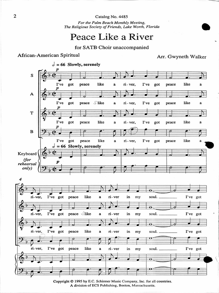 Peace Like A River | PDF