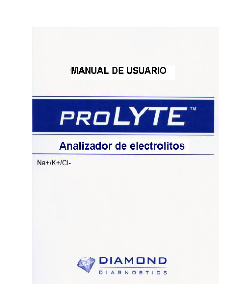 Manual ProLyte | PDF