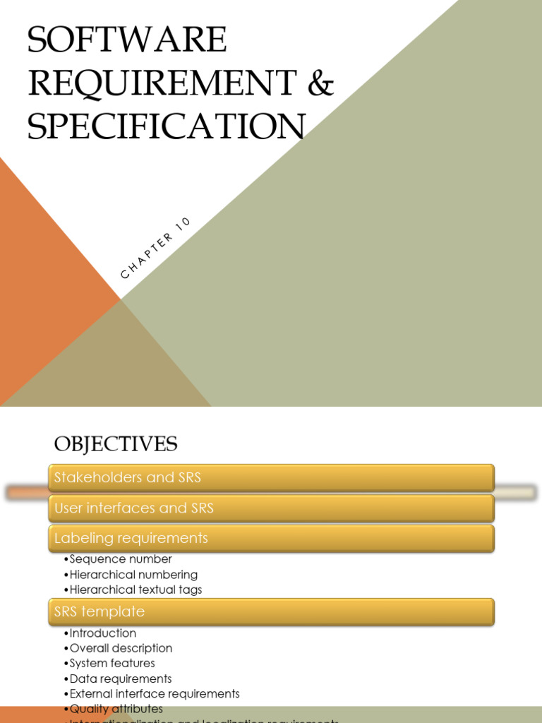 Chapter 10 - Documenting the requirements | PDF | Specification ...