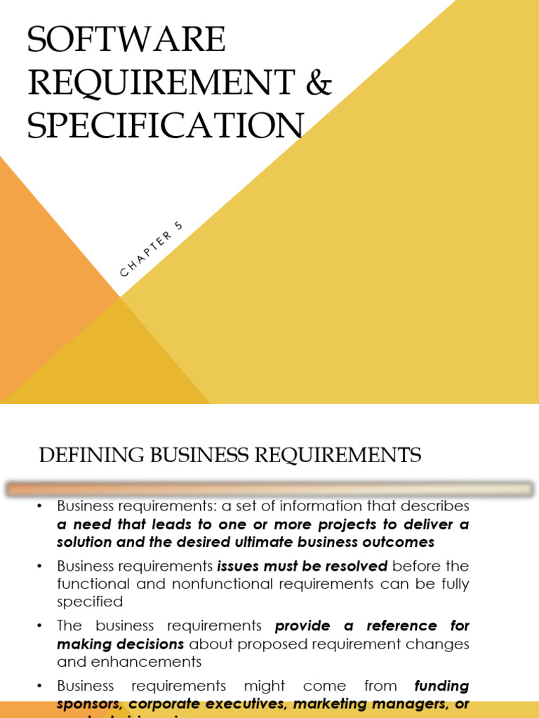 Defining Business Requirements Overview | PDF | Scope (Computer Science ...