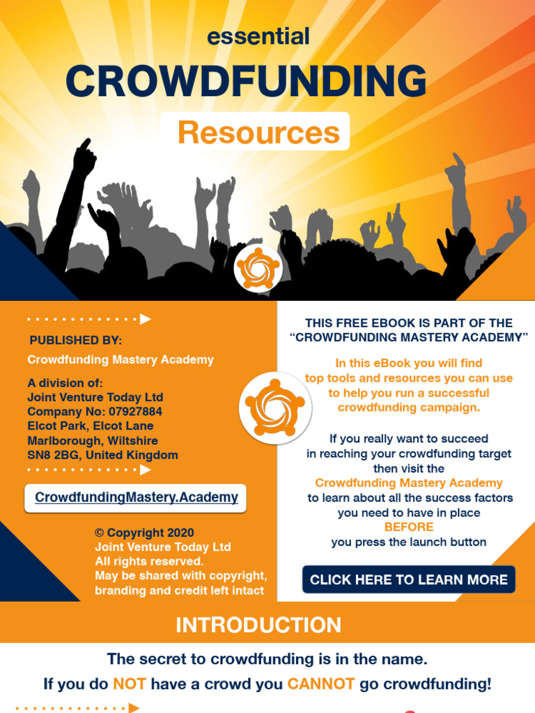 Essential Crowdfunding Resources | PDF | Application Software | Social ...